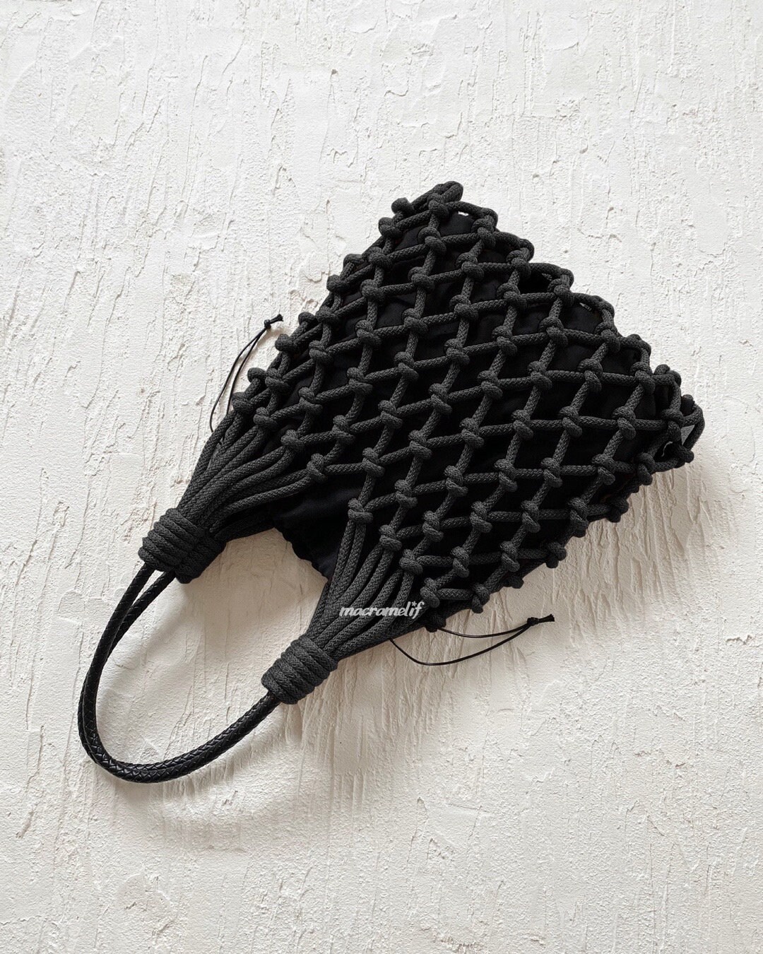 Macrame Fishnet Cord Mesh Bag | Macrame Net Bag | Macrame Luxury Bag - Etsy