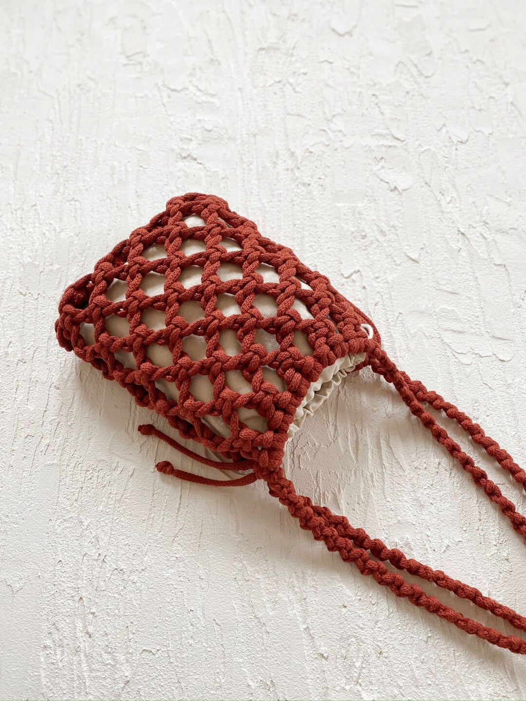 Macrame Net Bag Macrame Tote Bag - Etsy