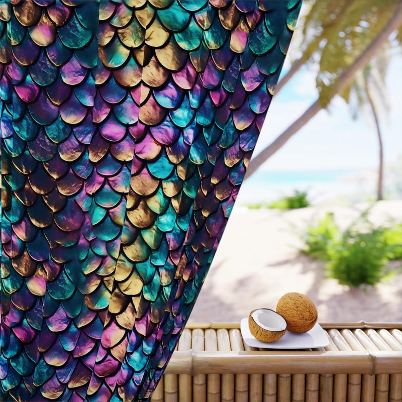 Mermaid Curtain - Etsy