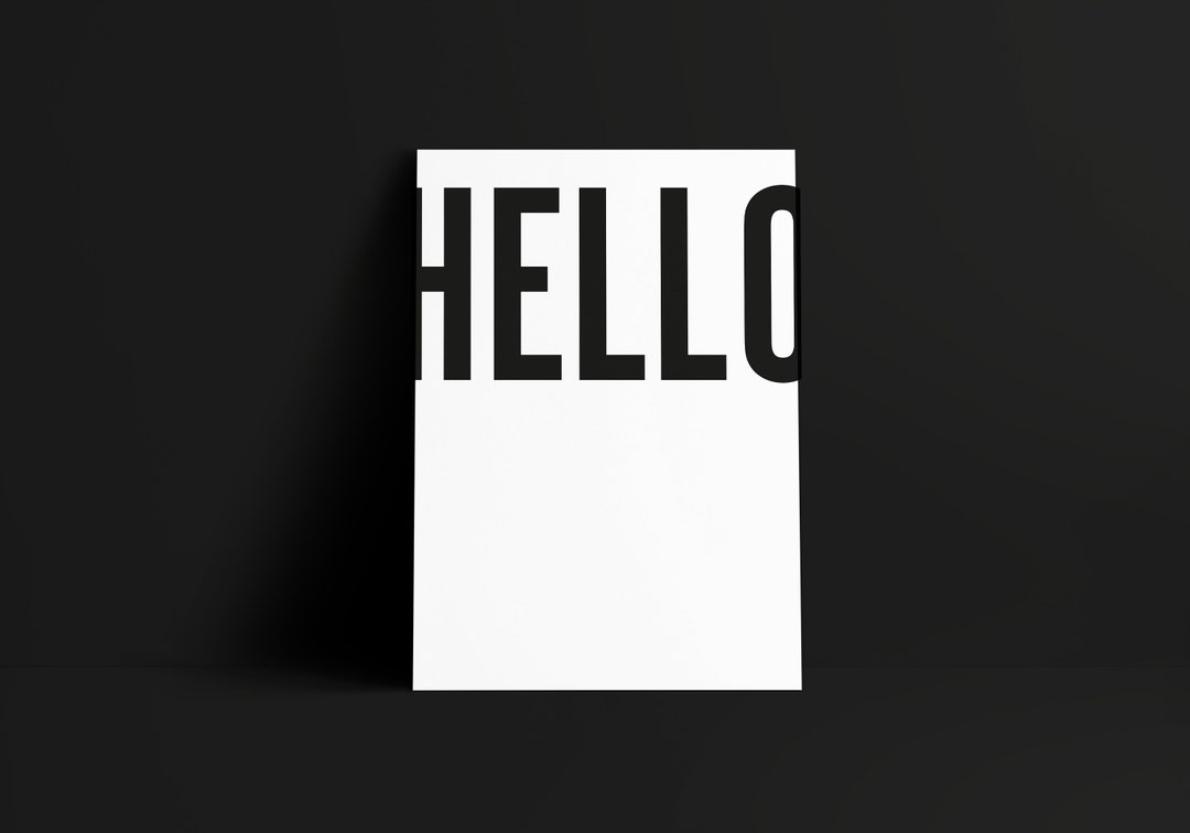Hello Hallway Print Quote A4 Wall Decor Cheeky Graphic - Etsy UK