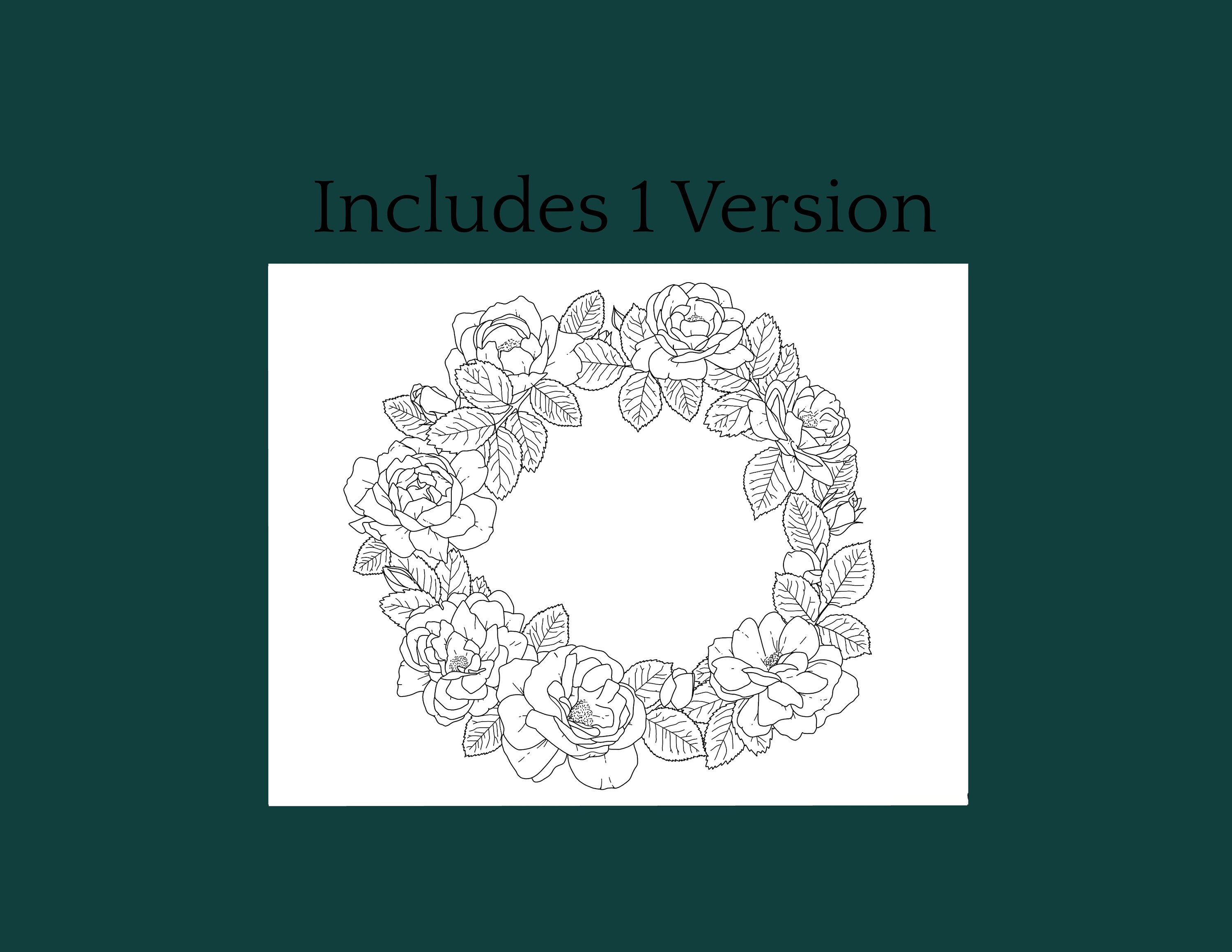 June Birth Flower Rose Wreath - Etsy