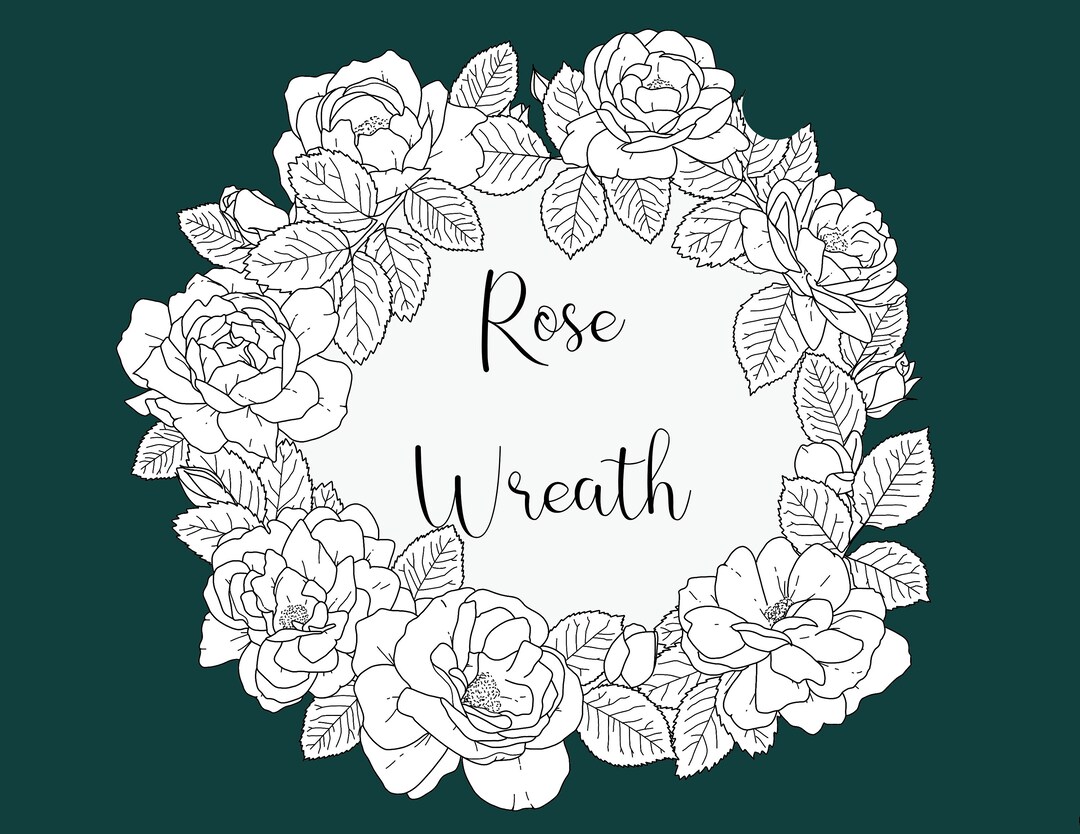 June Birth Flower Rose Wreath - Etsy