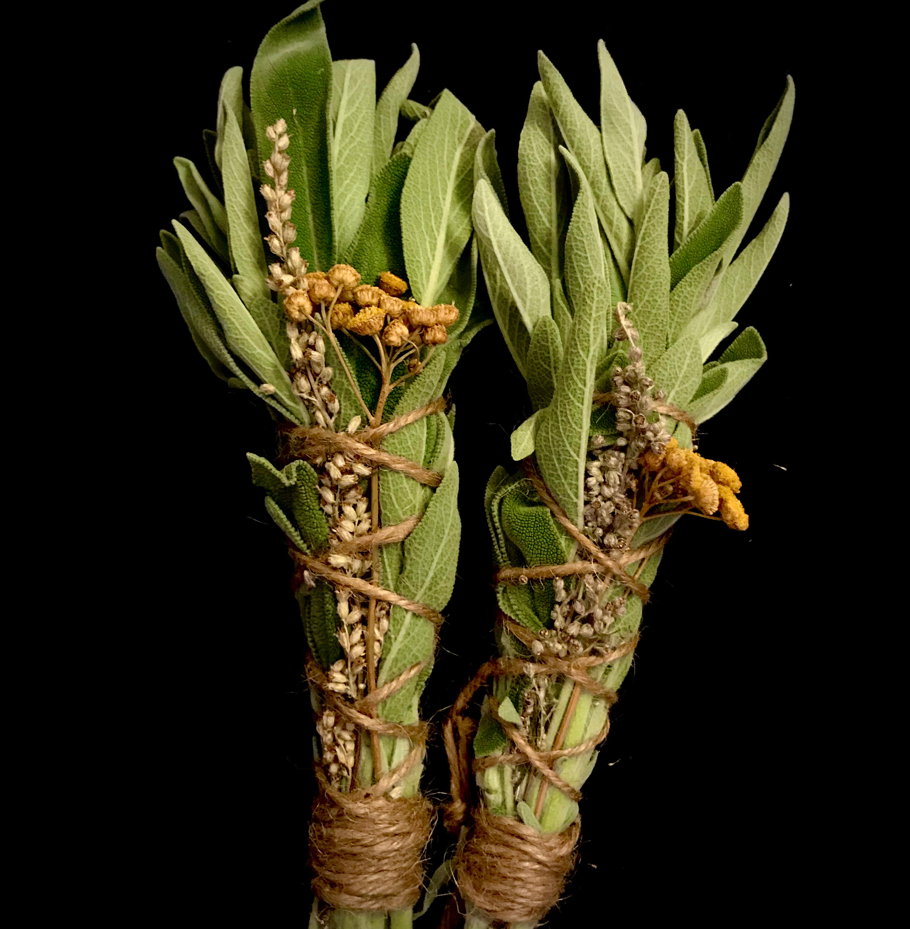 Smudge Cleansing Stick Herb Bunch for Yule Solstice With - Etsy