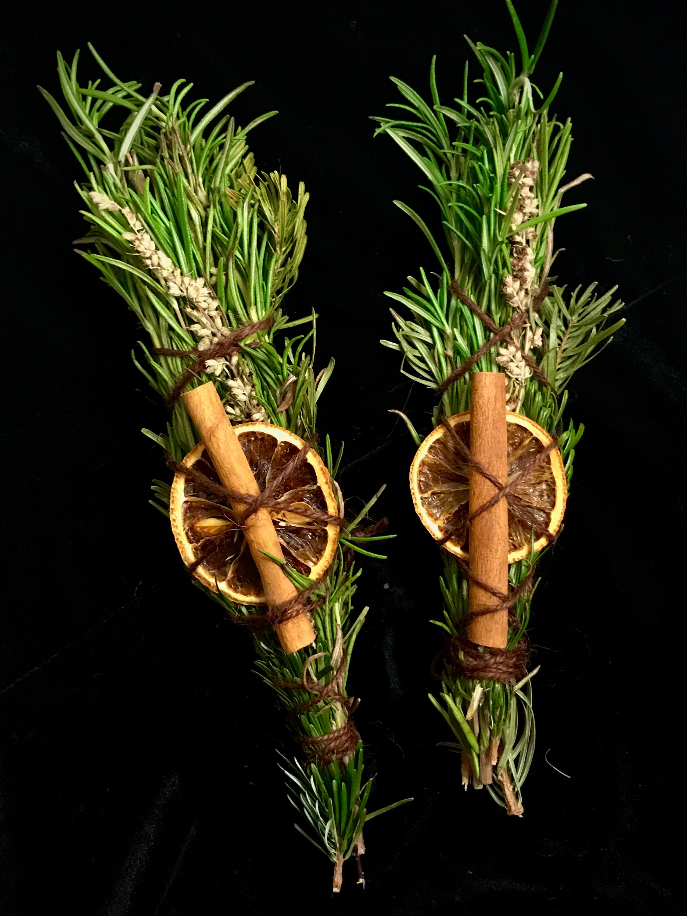Smudge Cleansing Stick Herb Bunch for Yule Solstice With - Etsy