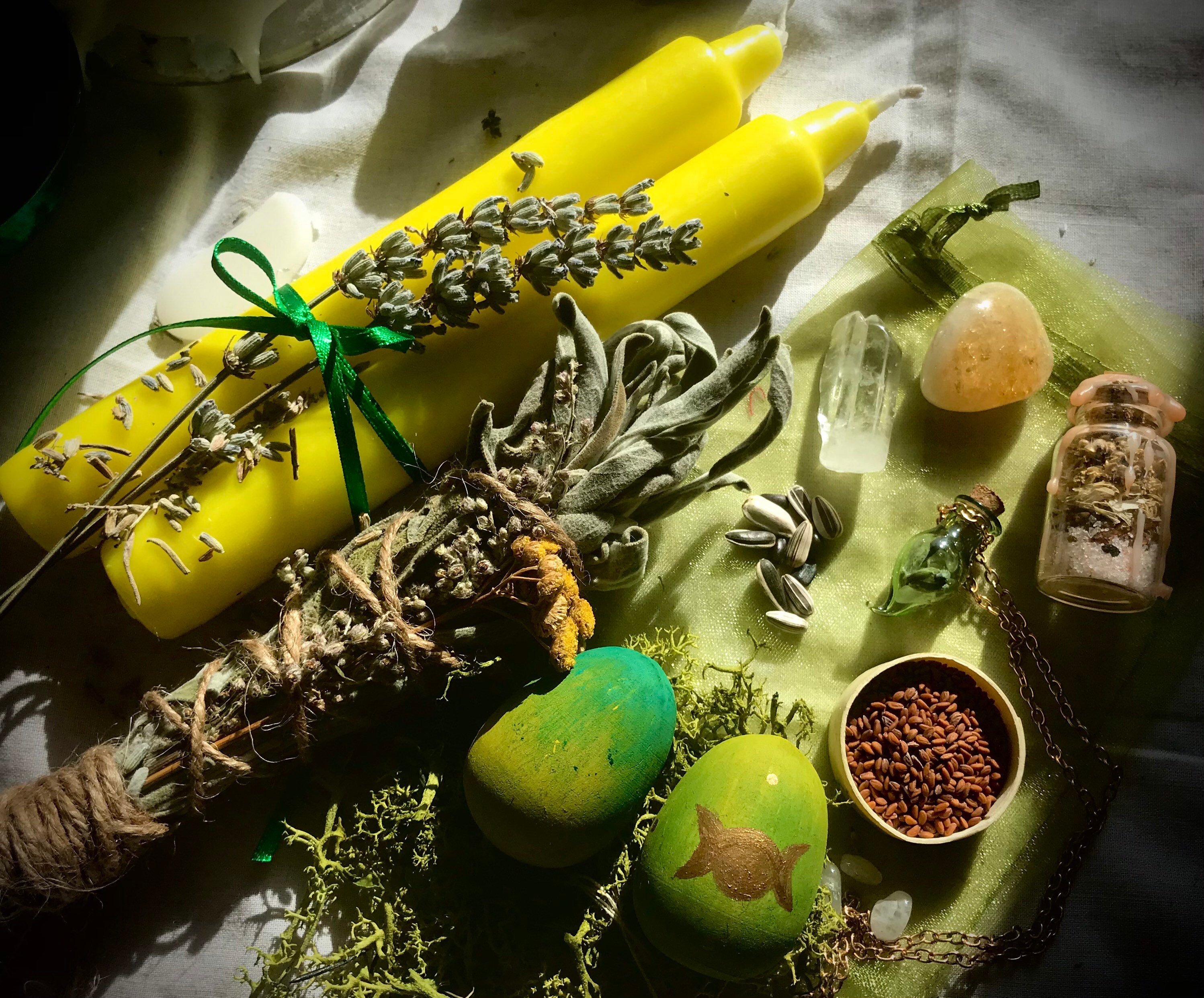 Ostara Subscription Ritual Box Kit With Crystals, Ritual Painted Egg ...