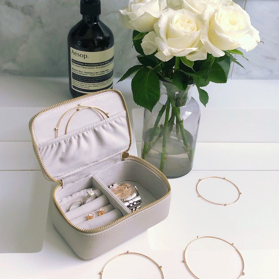 Personalised Grey Jewellery Box - Etsy