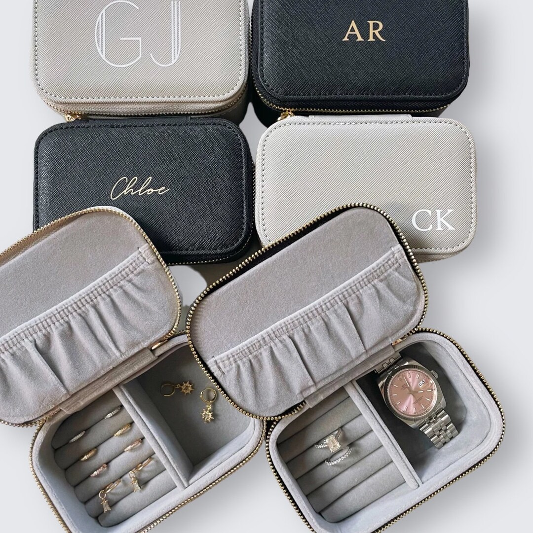 Luxury Personalised Jewellery Box With Name or Initials - Etsy UK