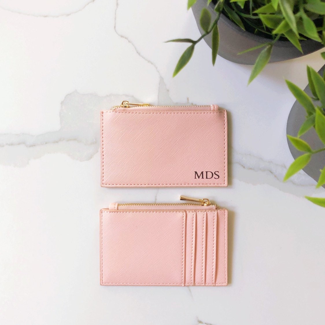 Personalised Card Holder Monogrammed Credit Card Holder With - Etsy UK