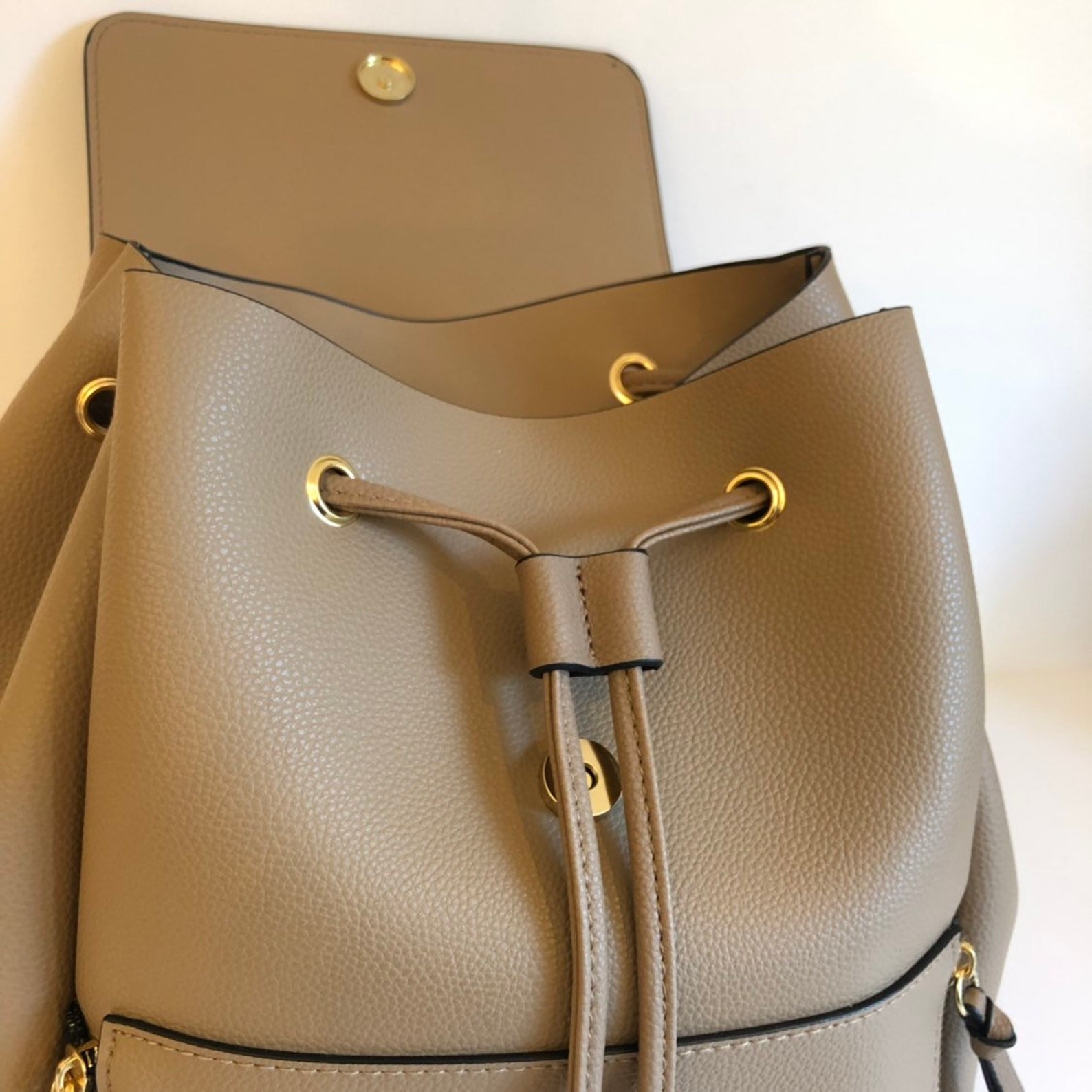 Personalised Backpack With Initials Rucksack in Tan Camel | Etsy