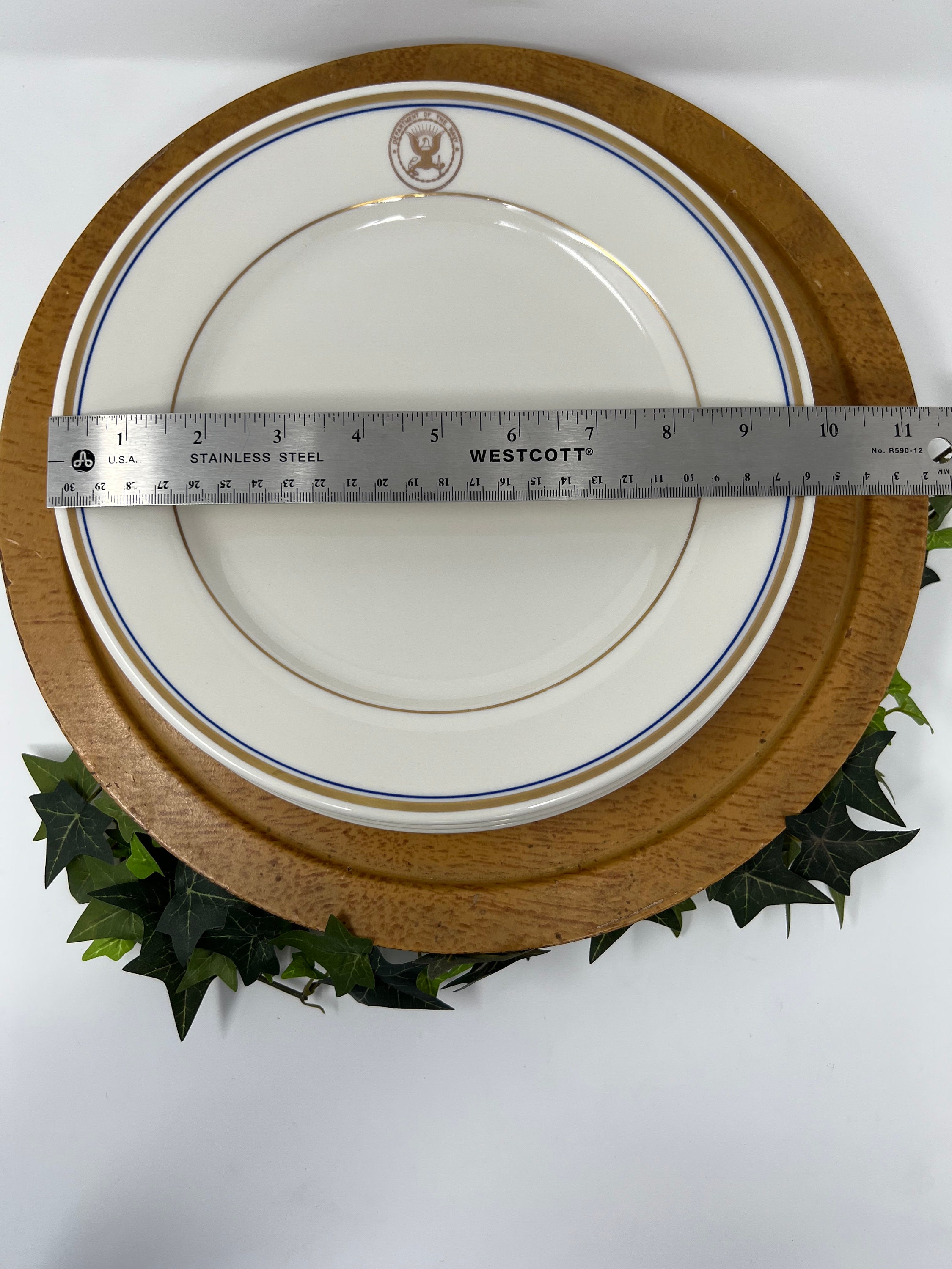 Ironstone Department of the Navy Dinner Plates/ Set of 4/ - Etsy