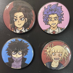 Assorted MHA Hero Buttons - Etsy