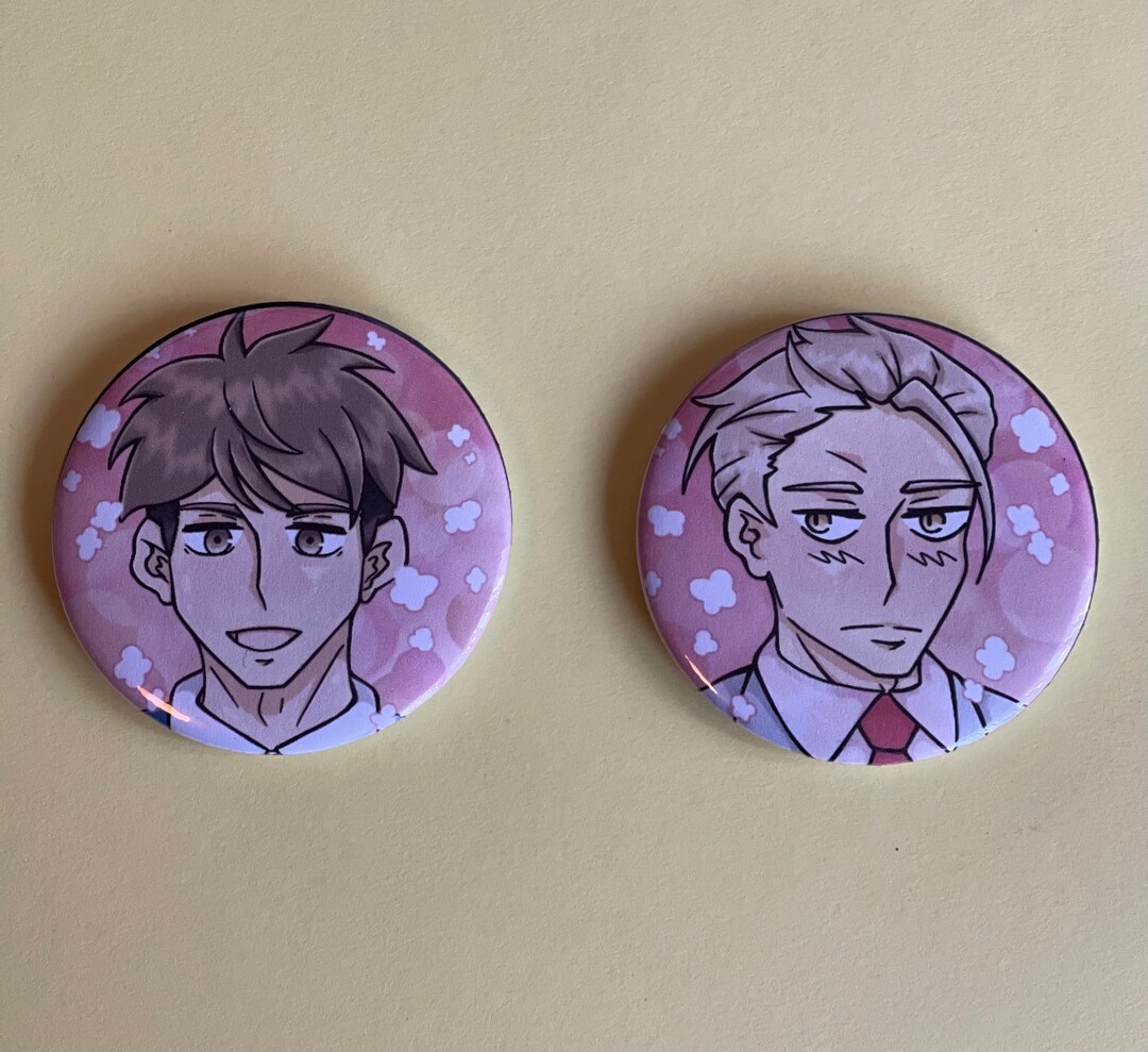 Momose and Shirosaki 2.5 Buttons - Etsy