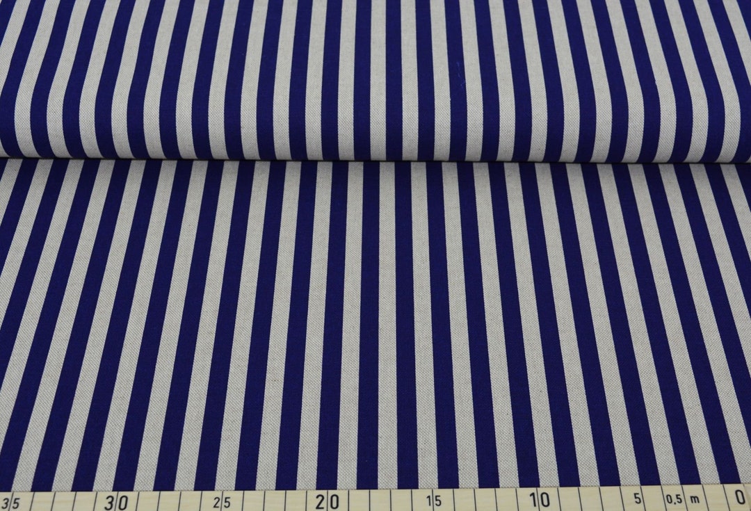 Decorative Fabric Baltic Sea Stripes - Etsy