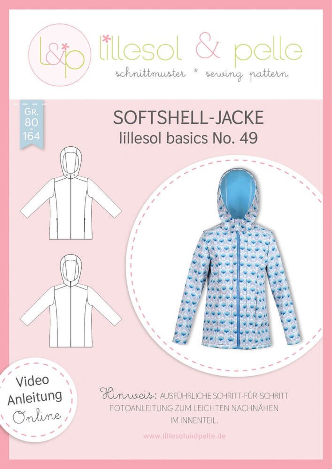 Paper Pattern Softshell Jacket Lillesol Basics No. 49 - Etsy