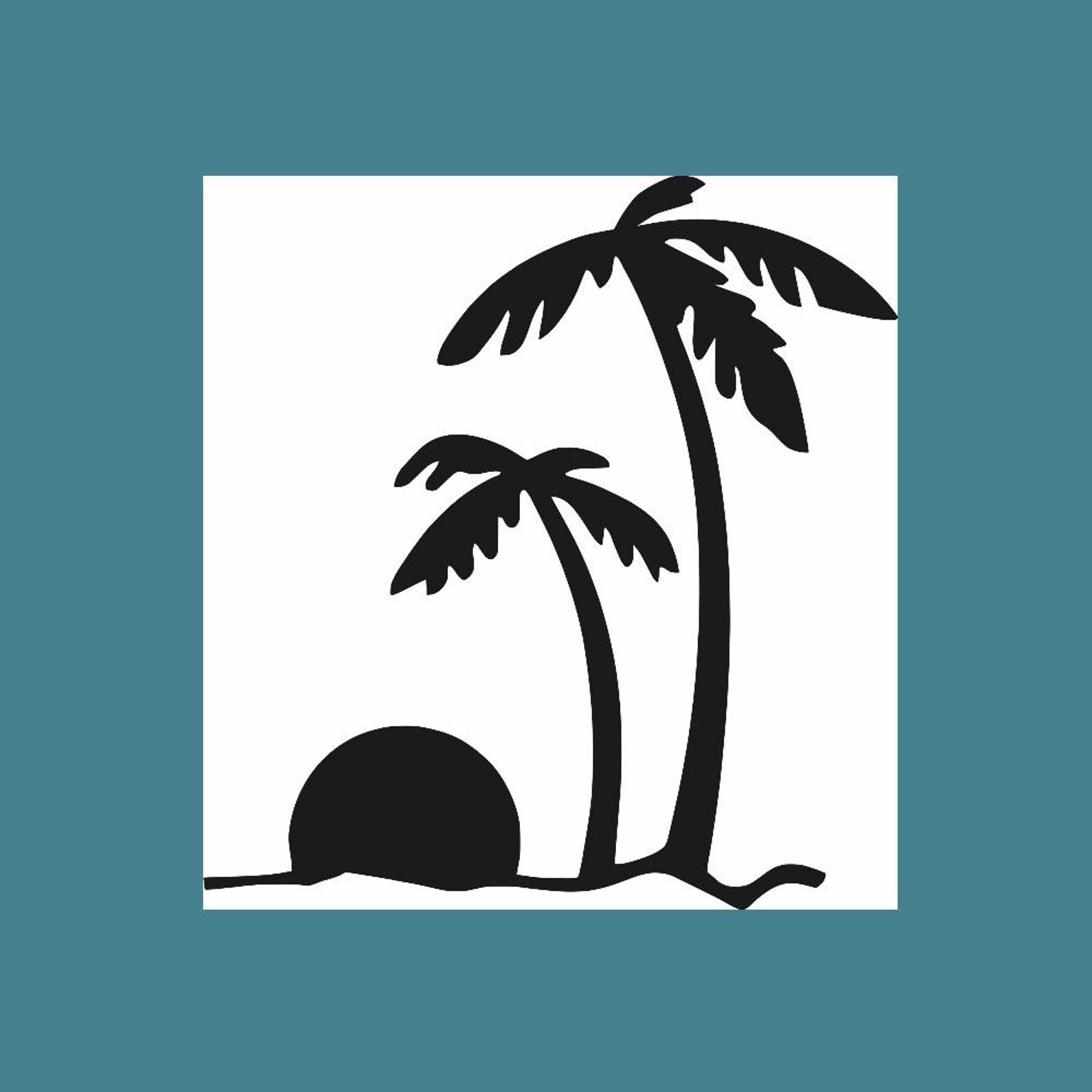 Two palm trees svg file Dxf cdr svg jpg Files for CNC cut | Etsy Two palm trees svg file Dxf cdr svg jpg Files for CNC cut | Etsy