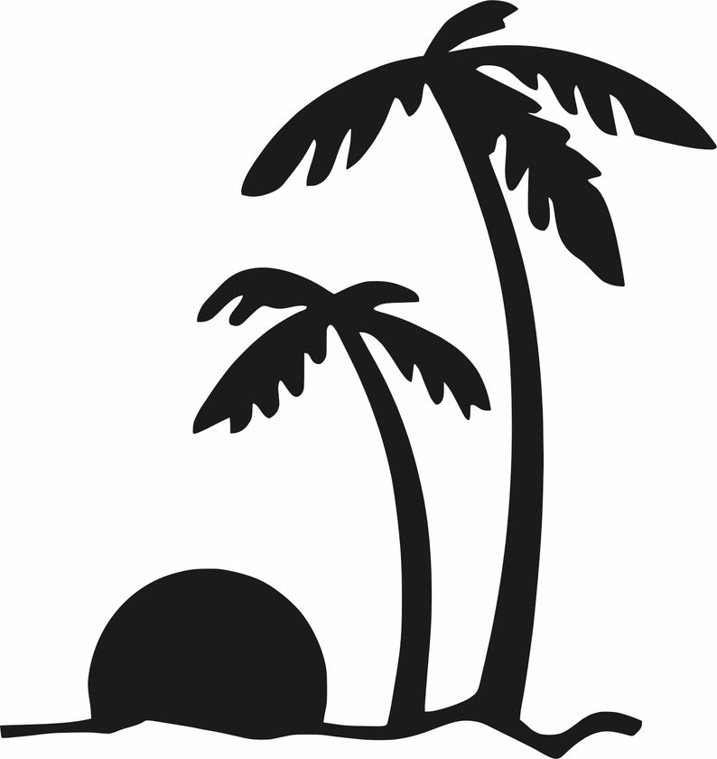 Two palm trees svg file Dxf cdr svg jpg Files for CNC cut | Etsy Two palm trees svg file Dxf cdr svg jpg Files for CNC cut | Etsy