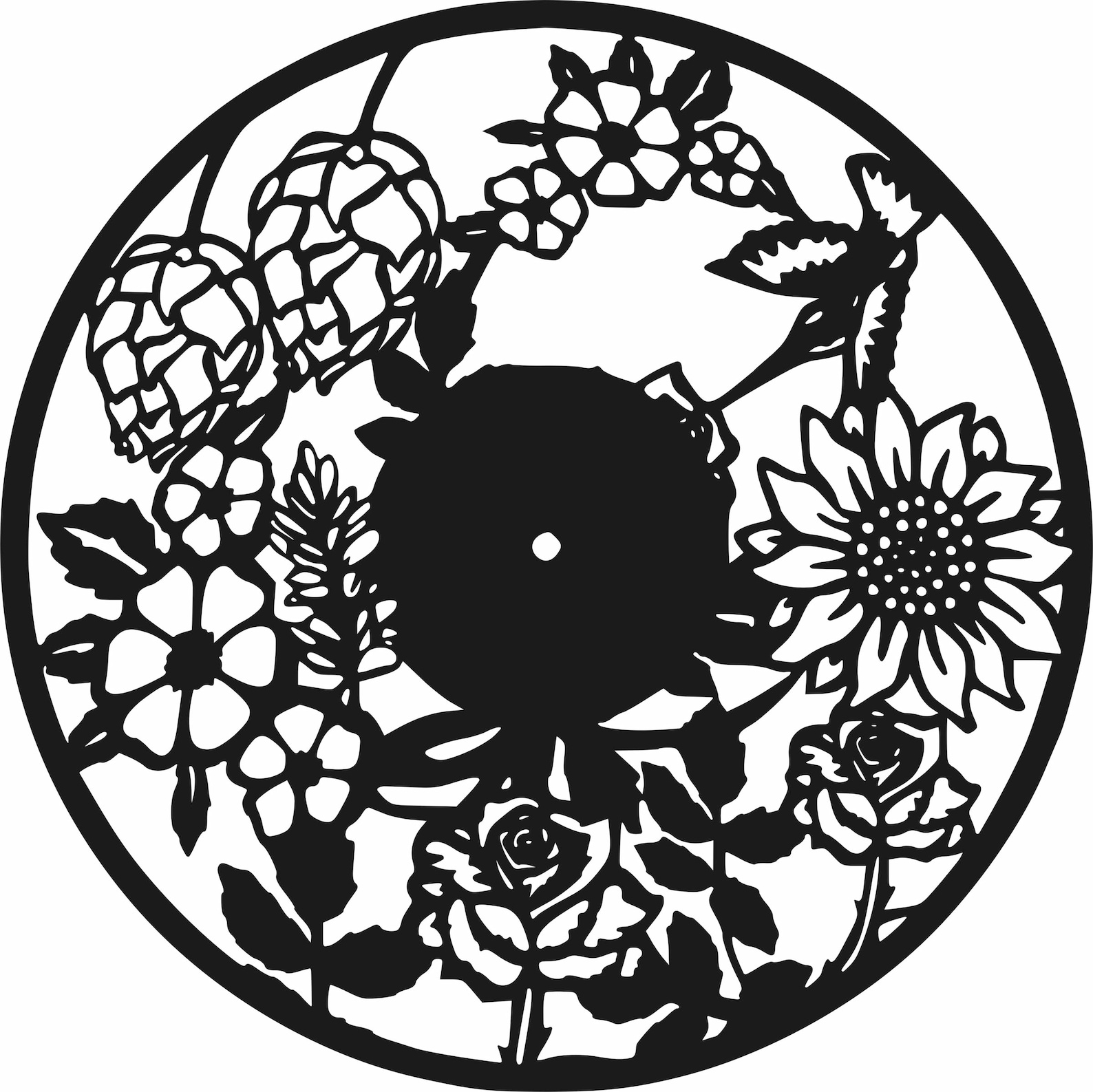 Vector flowers dxf cdr svg jpg ai File for CNC Laser Plasma | Etsy