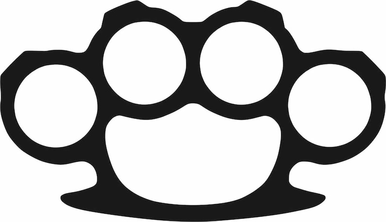 Brass knuckles svg file Dxf cdr svg jpg ai Files for CNC cut | Etsy