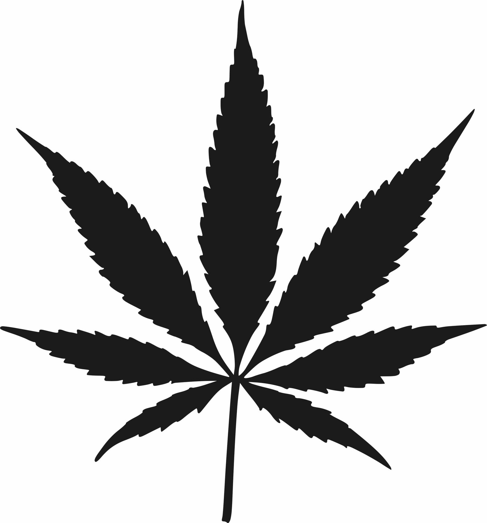 Marijuana Leaf svg file Dxf cdr svg jpg ai Files for CNC cut | Etsy