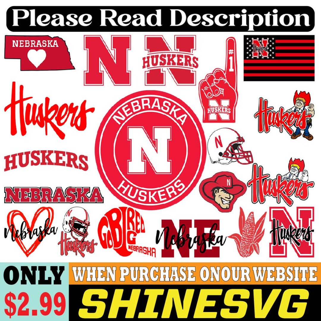 Nebraska-huskers Football Team Svg Nebraska-huskers Svg - Etsy