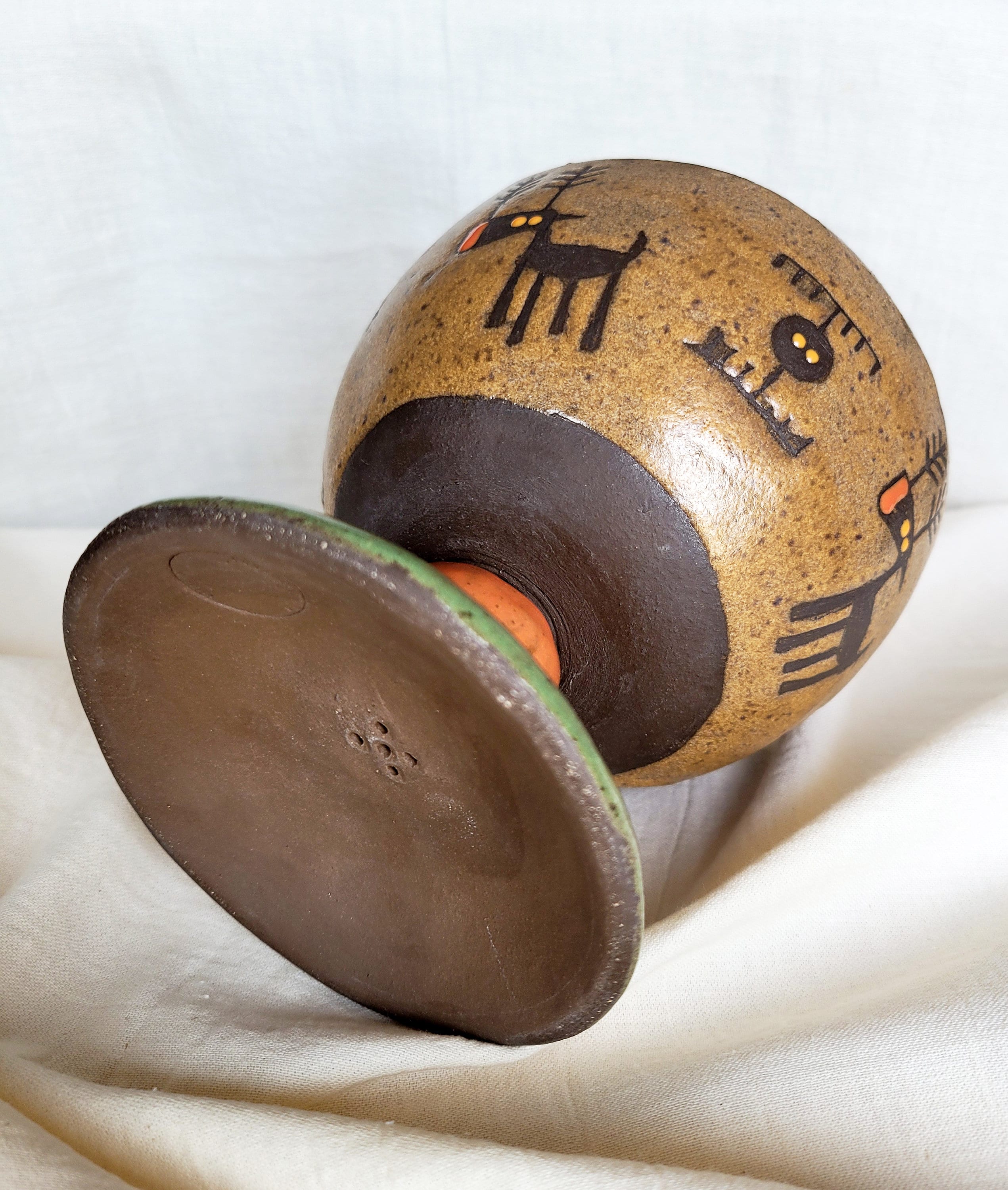 Brown Pottery Planter, Native American Decor, Native American Pottery ...