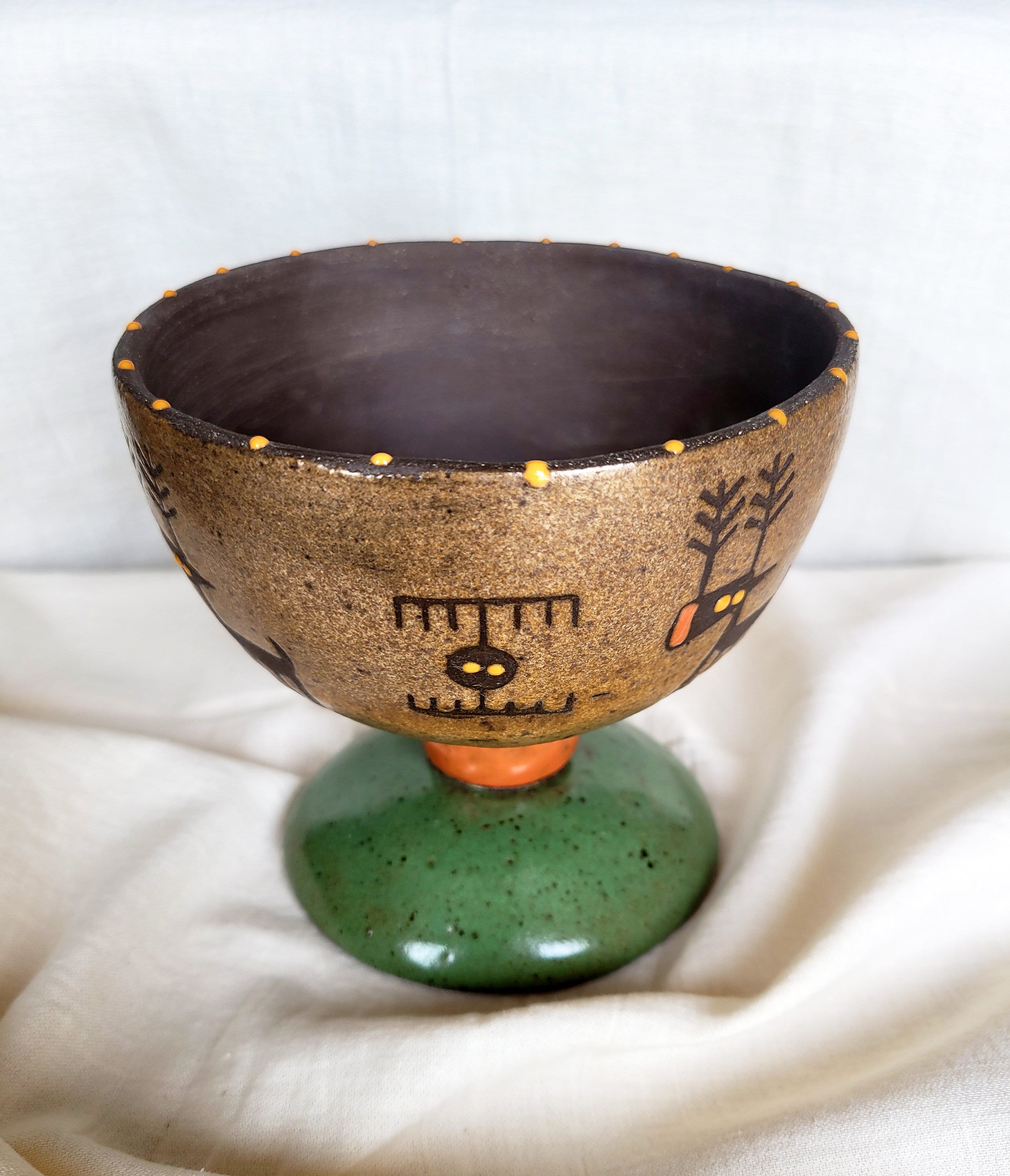 Brown Pottery Planter, Native American Decor, Native American Pottery ...