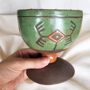 Green Pottery Planter Native American Decor Native American - Etsy