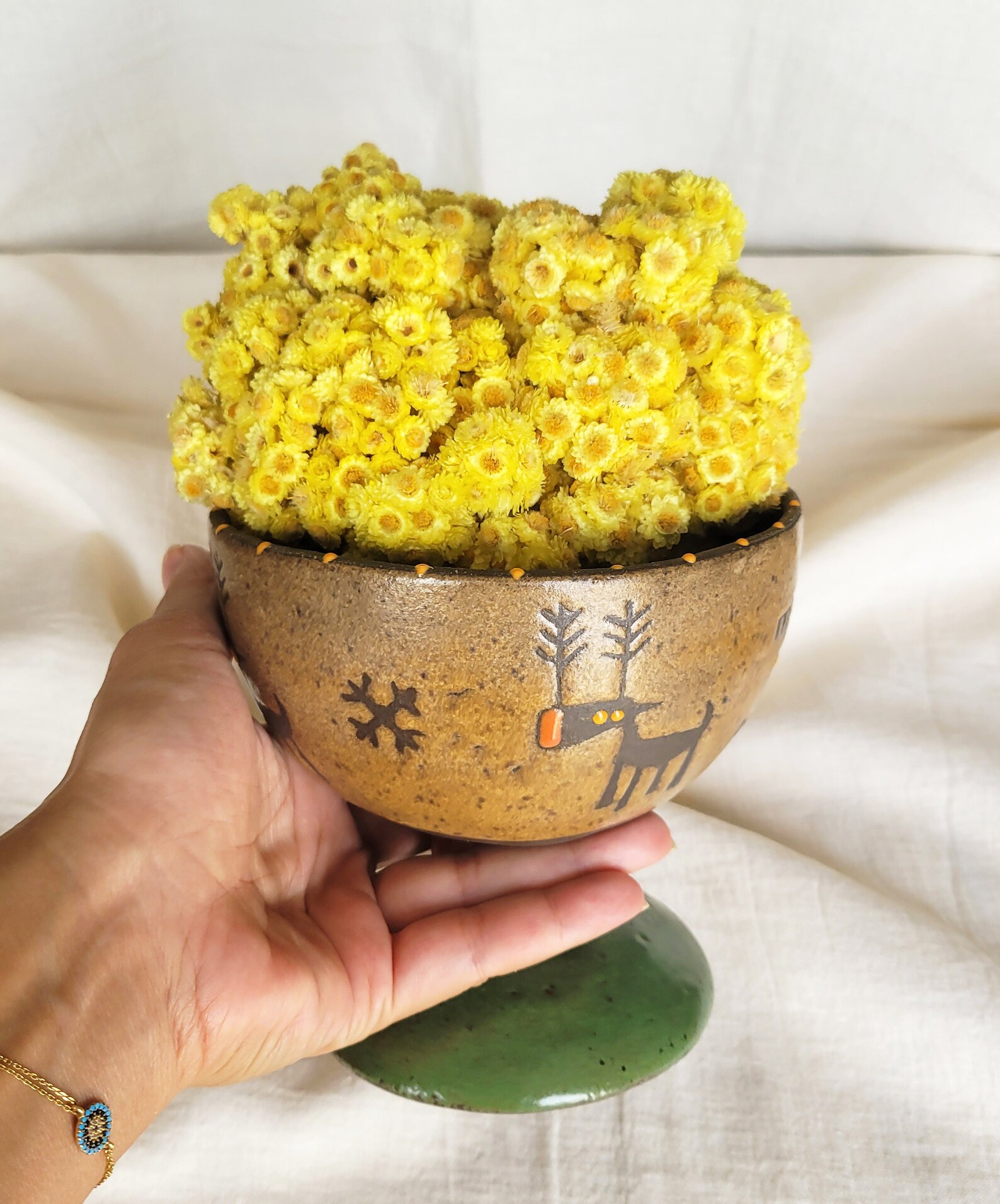 Brown Pottery Planter, Native American Decor, Native American Pottery ...