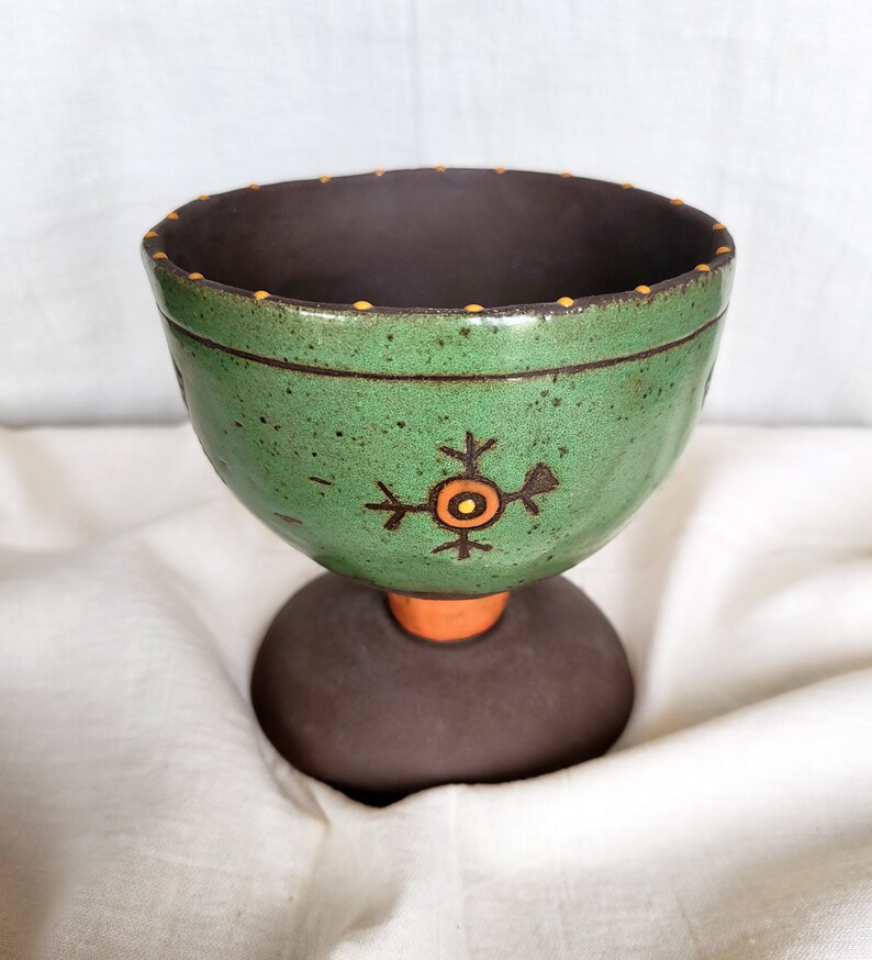 Green Pottery Planter Native American Decor Native American - Etsy