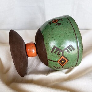 Green Pottery Planter Native American Decor Native American - Etsy