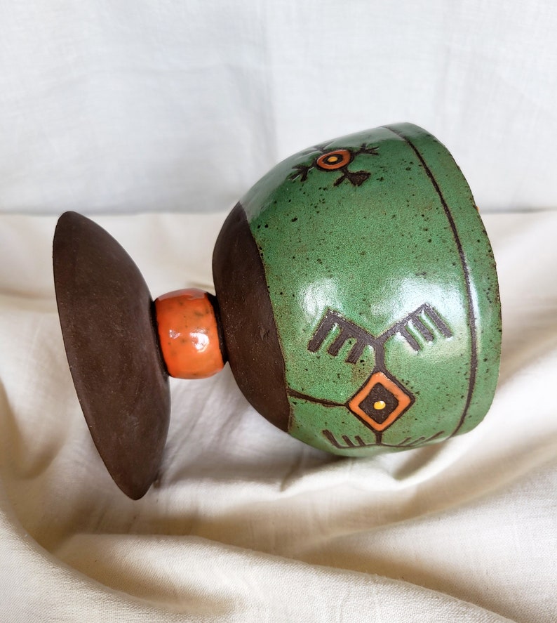 Green Pottery Planter Native American Decor Native American - Etsy