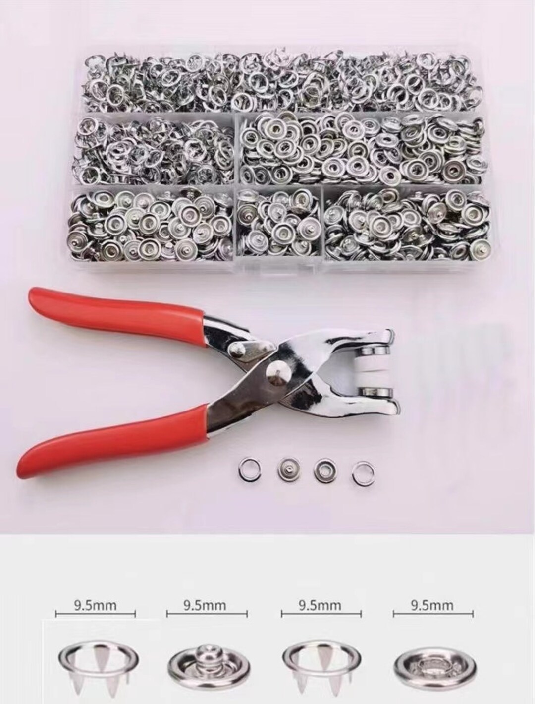 Metal Snaps Buttons With Fastener Pliers Press Tool Kit Snap - Etsy