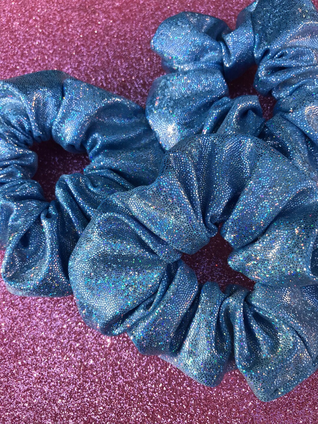 Holographic Hair Scrunchie Elastic Dance Glitter Sparkle Sweet Goth ...