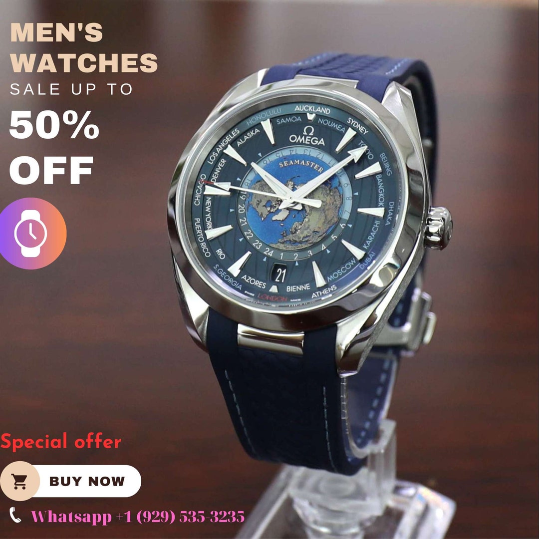 The Watch Omega Seamaster Aqua Terra GMT World Timer - Etsy
