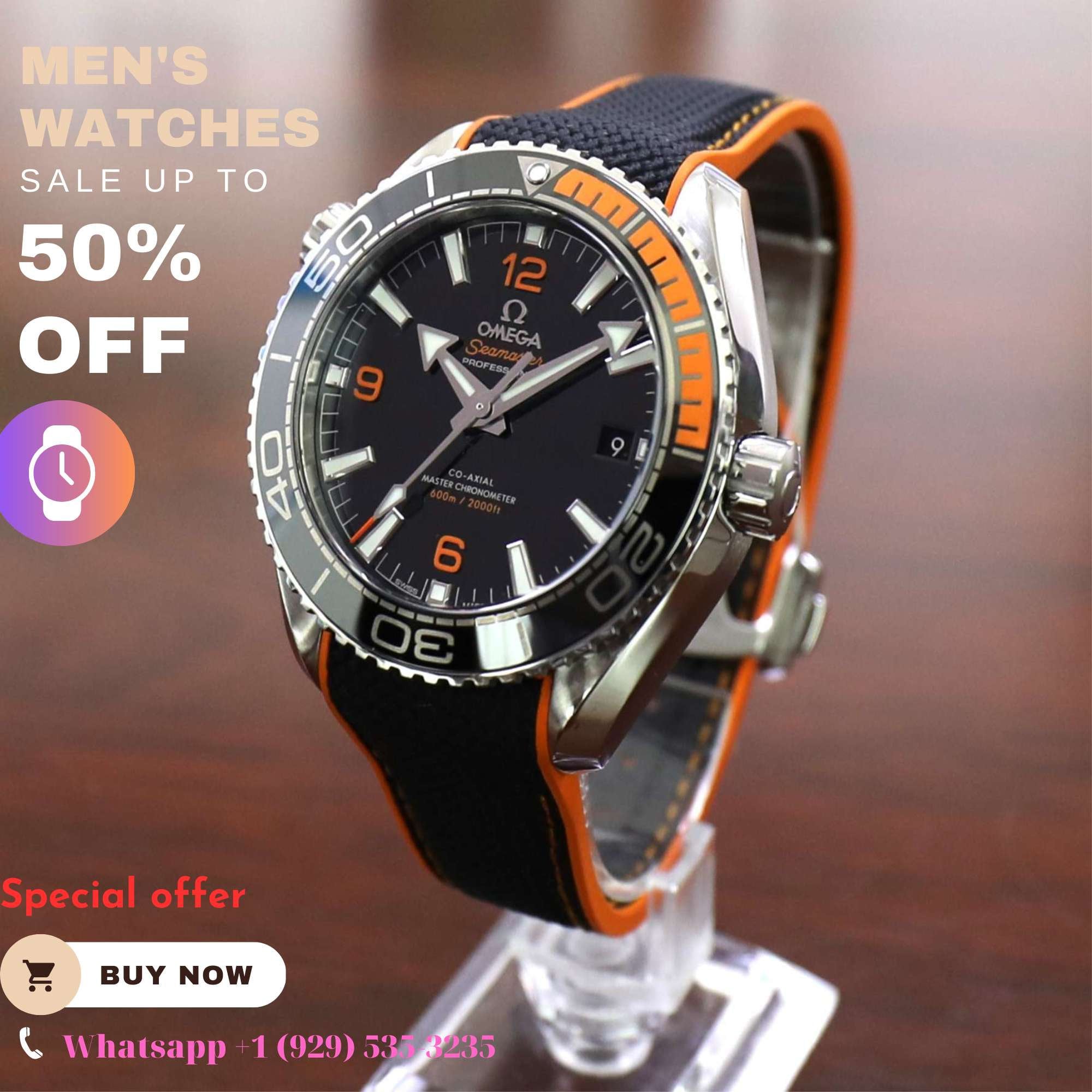 The Watch Omega Seamaster Planet Ocean 600M 44mm Orange - Etsy