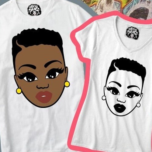 Elegant Black Woman Svg Black Girl Svg Afro Girl Earrings - Etsy