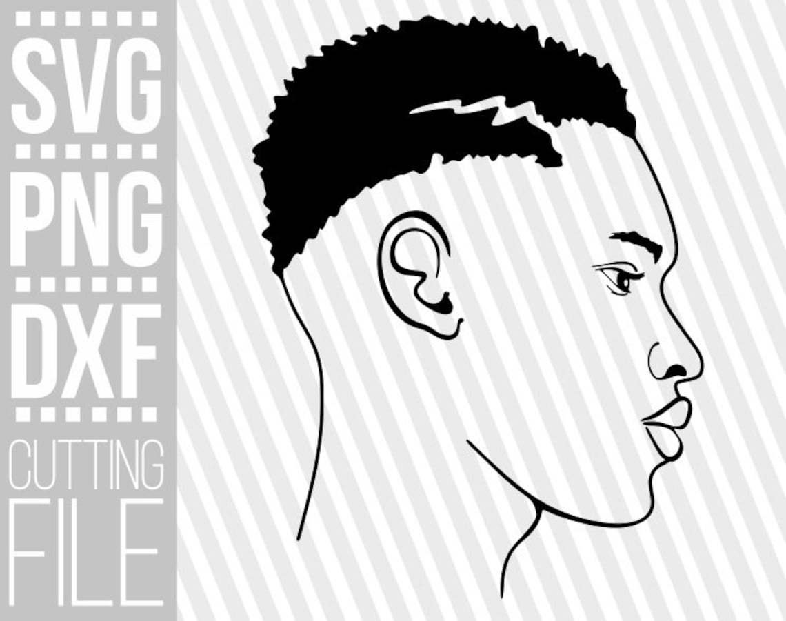 Afro Man Svg Black Man Svg Afro Hair Svg African American - Etsy