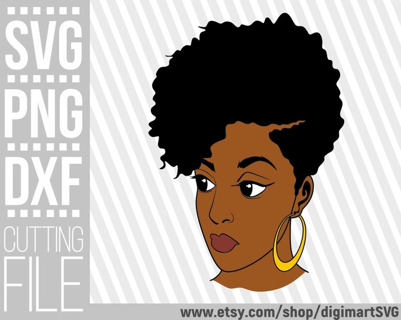 Woman Svg Afro Woman Svg Natural Hair Svg Melanin Svg - Etsy