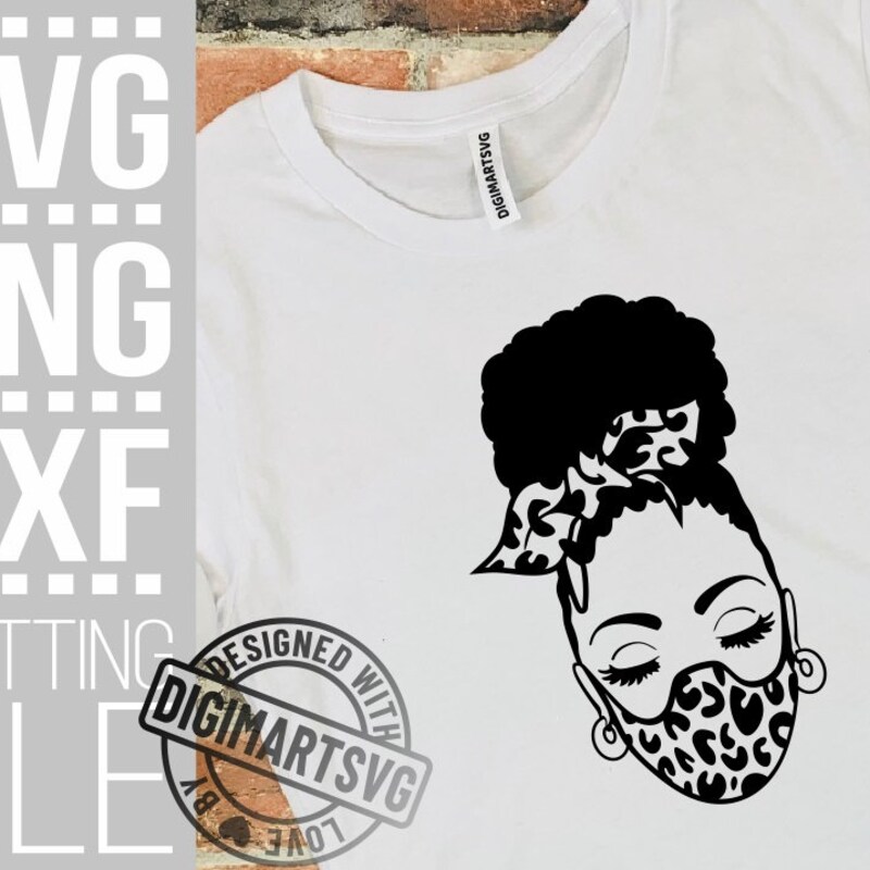 Woman in Mask Svg - Etsy