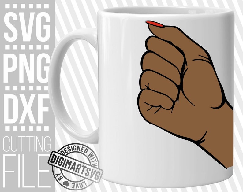Punch Giving A Hand svg Fist svg Fingers Bump svg Melanin svg Instant ...