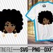 Sweet Black Girl With Earrings Svg, Natural Hair Svg, Melanin, Afro ...