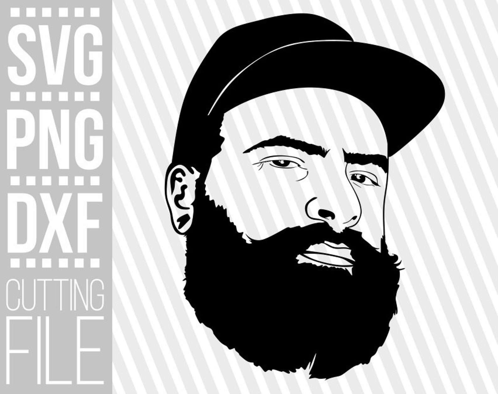 Beard Svg Man Svg Hipster Beard Svg Man Fashion Svg - Etsy