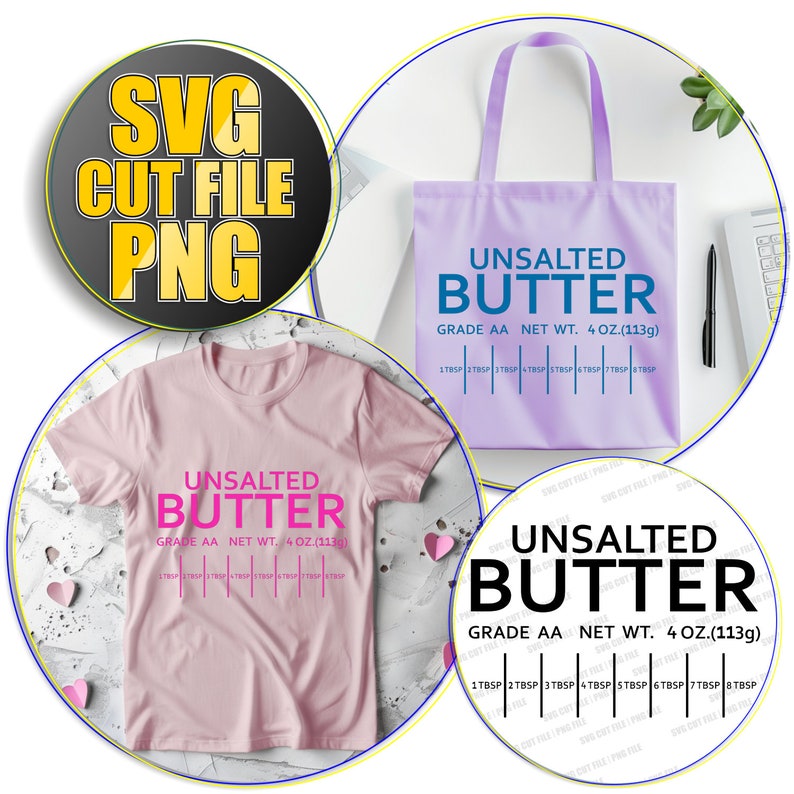 Unsalted Butter SVG File, Trendy Vintage Retro Funny Sarcastic SVG ...