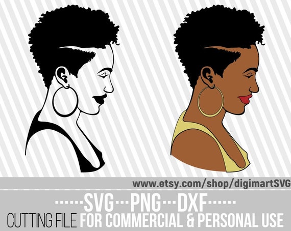 Black Woman Svg Afro Girl Svg Short Hair Svg Sexy Lady | Etsy