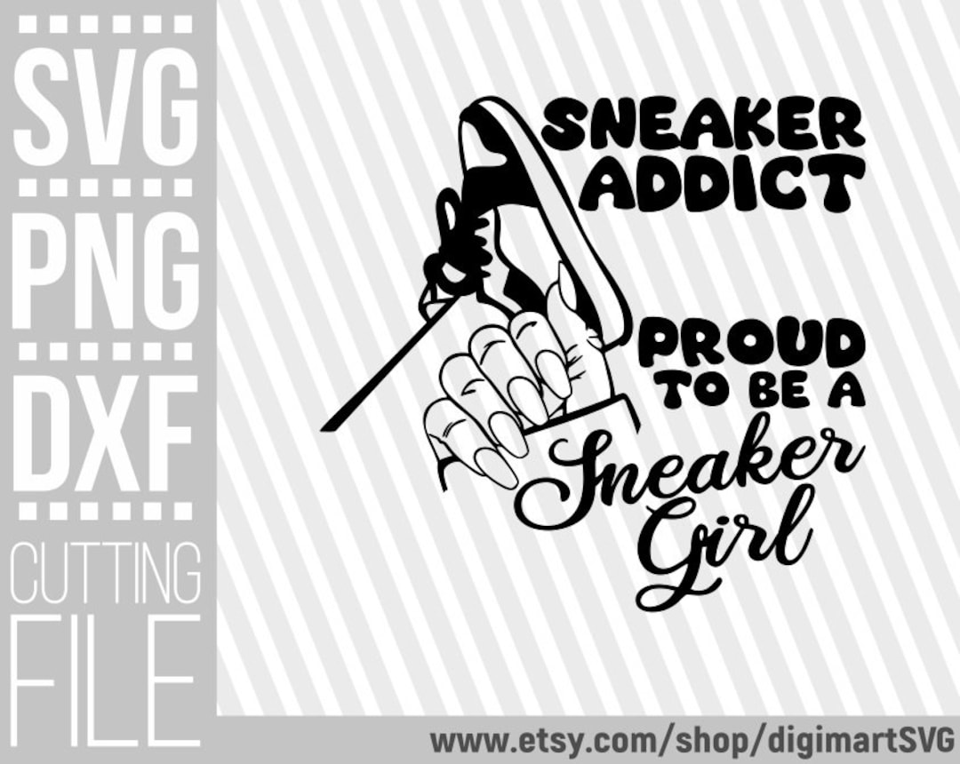 Sneaker Addict Svg, Sneaker Girl Svg, Black Woman Svg, Nails Svg, Afro ...