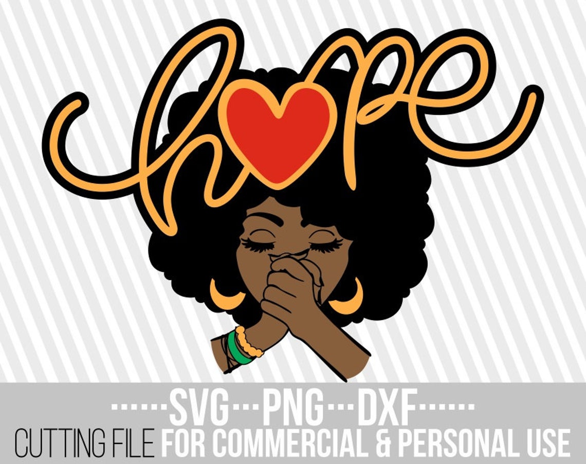 Hope Svg Black Woman Praying Svg Prayer Hands Svg Heart | Etsy