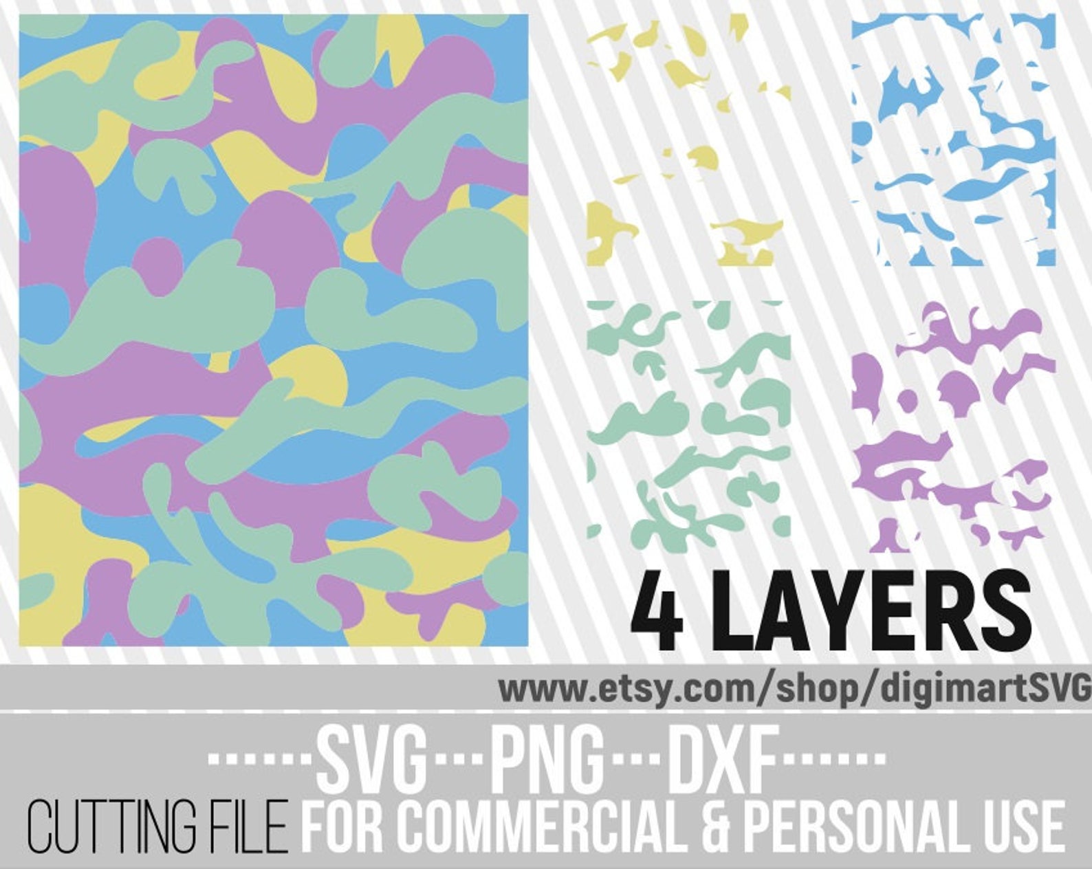 Pastel Camouflage Pattern Svg Camo Background Svg Army Camo - Etsy