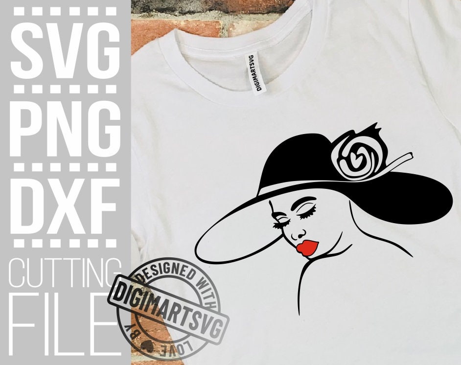 Classy Lady Svg Woman in Hat Svg Melanin Afro Girl Svg | Etsy