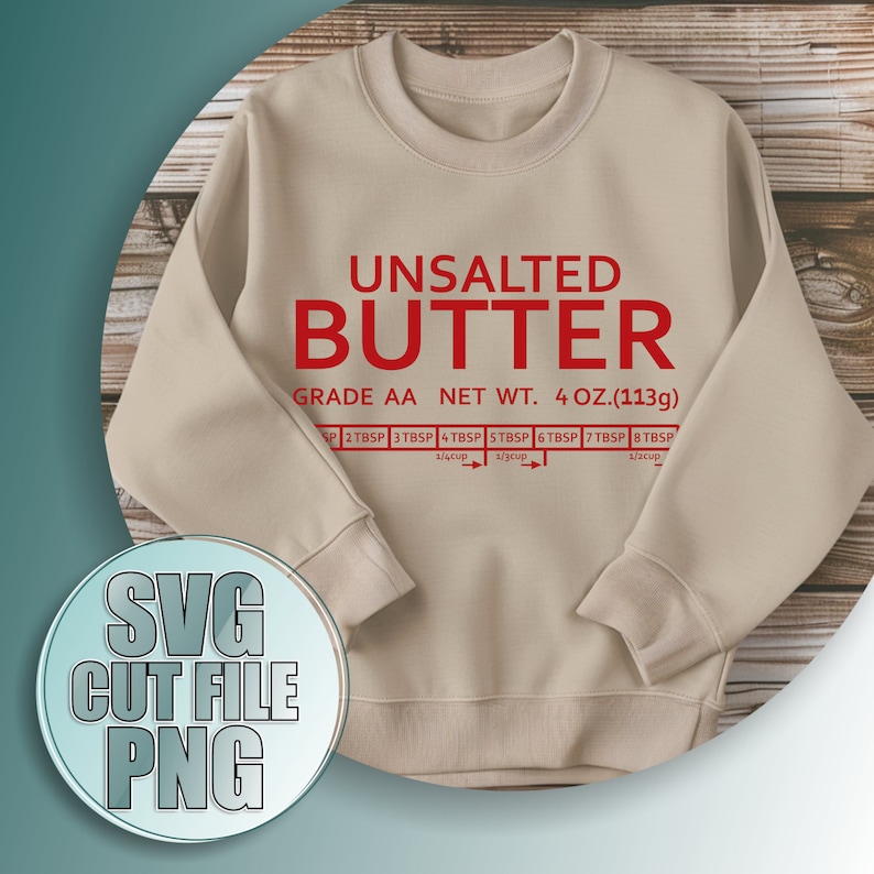 Unsalted Butter SVG File, Trendy Vintage Retro Funny Sarcastic SVG ...