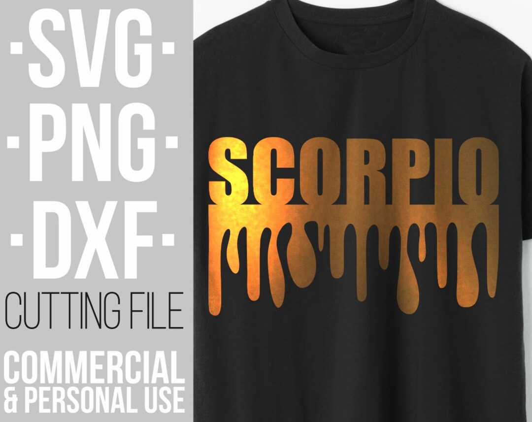 Scorpio Svg, Zodiac Sign Svg, Horoscope, Astrology Svg, Dripping Words ...